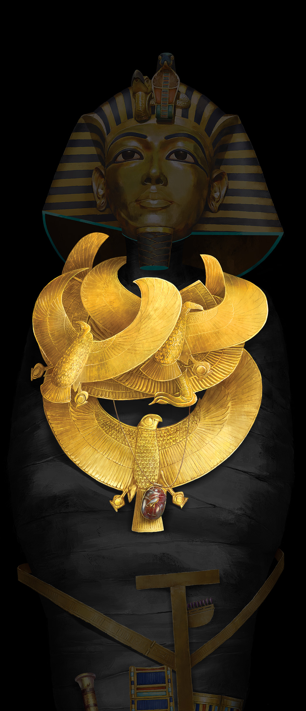 King Tuts Mummy Wrapped